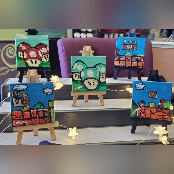 Art | 25x25 Original Acrylic Painting Super Mario Bros | Poshmark